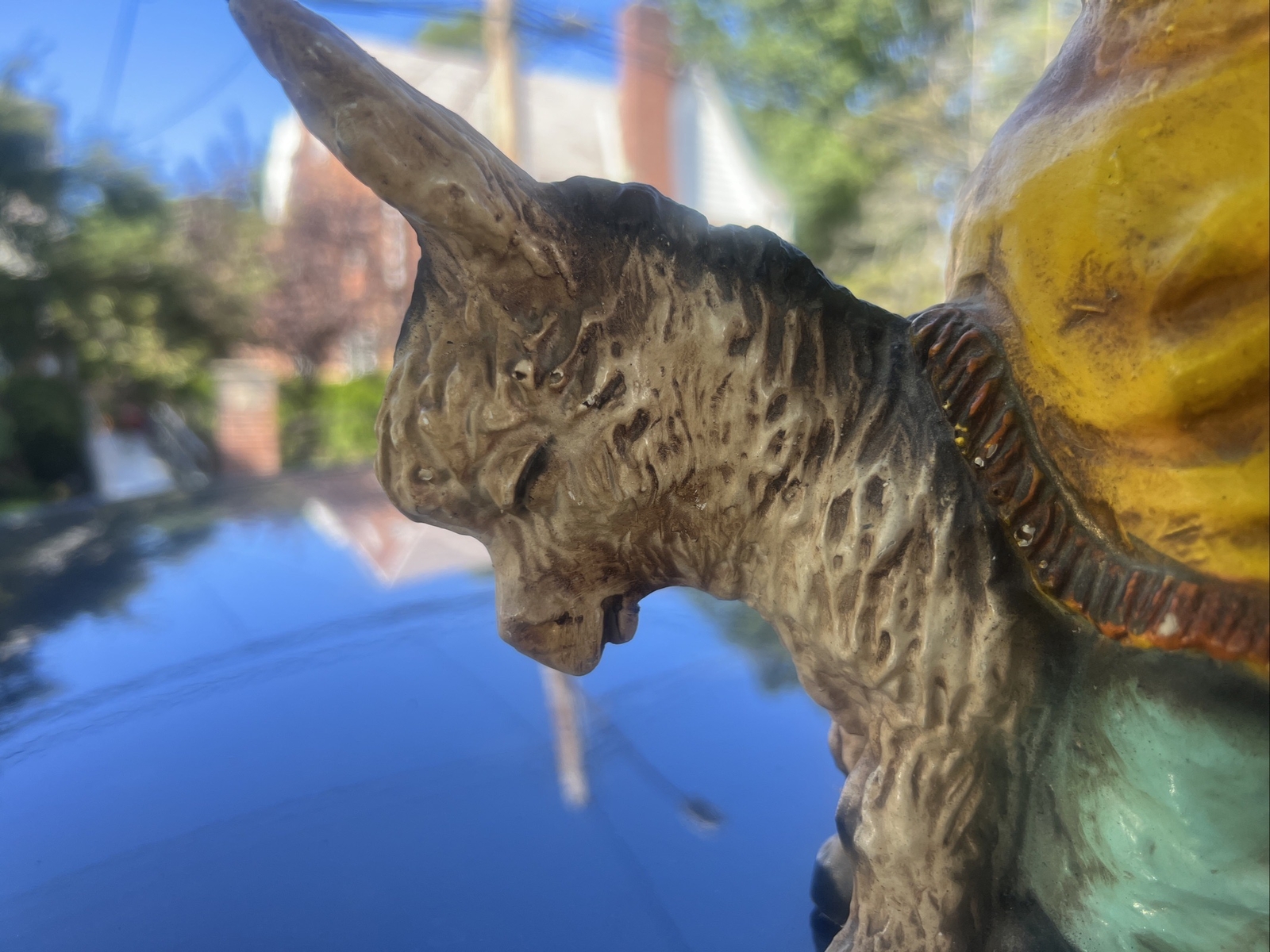 1972 Universal Statuary 9 1/2" Mexican Poncho Riding Donkey Statue ...