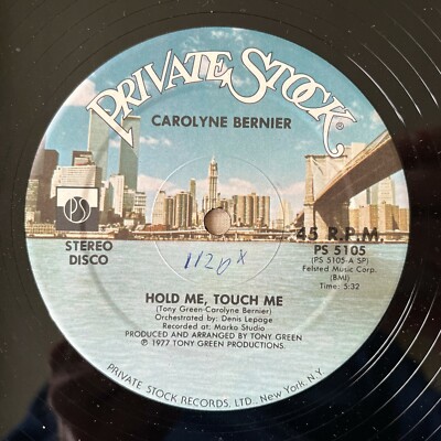 CAROLINE BERNIER Hold Me, Touch Me 1977 Maxi-Single Private Stock PS ...