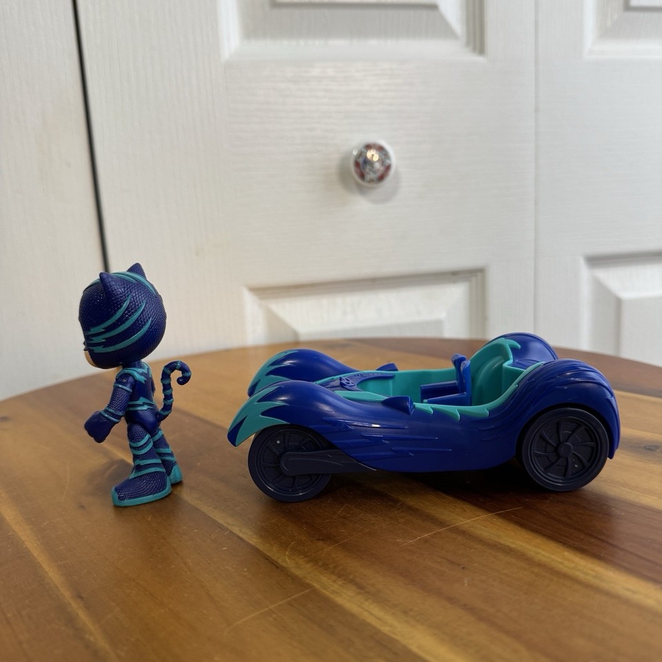 PJ Masks Catboy Figure & Blue Cat-Car Toy Vehicle By Just Play Cat Boy ...
