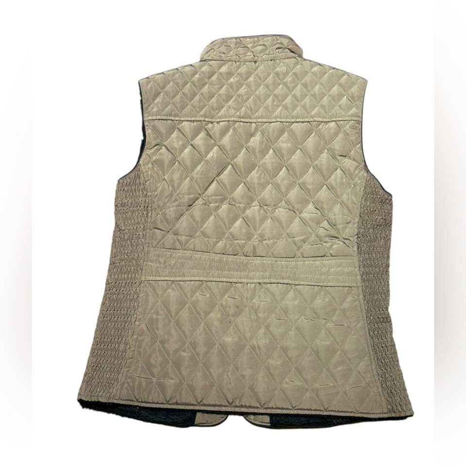 STS Ranchwear The Savannah Women’s Large Taupe Vest with Black Fleece ...