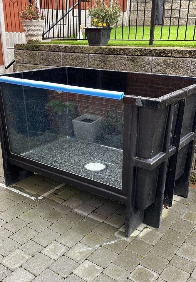 EZ500i Split Fibreglass Pond With Infinity Window | eBay UK