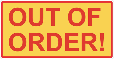"OUT OF ORDER!" Decal Sign Peel & stick decal Vending machine or ...