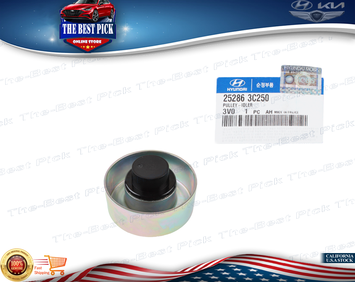 ⭐GENUINE⭐OEM Serpentine Belt Idler Pulley for Hyundai Kia Models**see ...