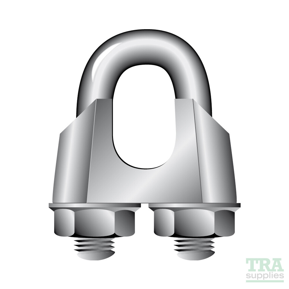 Heavy Duty Wire Rope Grips Clamp Cable Steel Metal Wire U Bolts Fixing ...