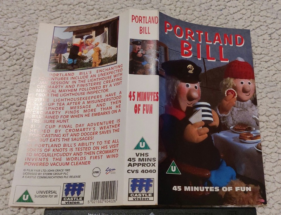 Portland Bill VHS Video, CASTLE VISION, Kids TV Animated series 1983 | eBay