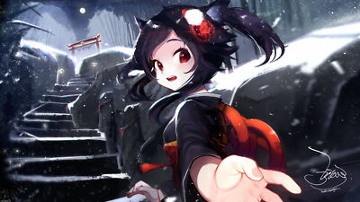 Anime girls fictional character ejami japanese clothes Playmat Gaming ...