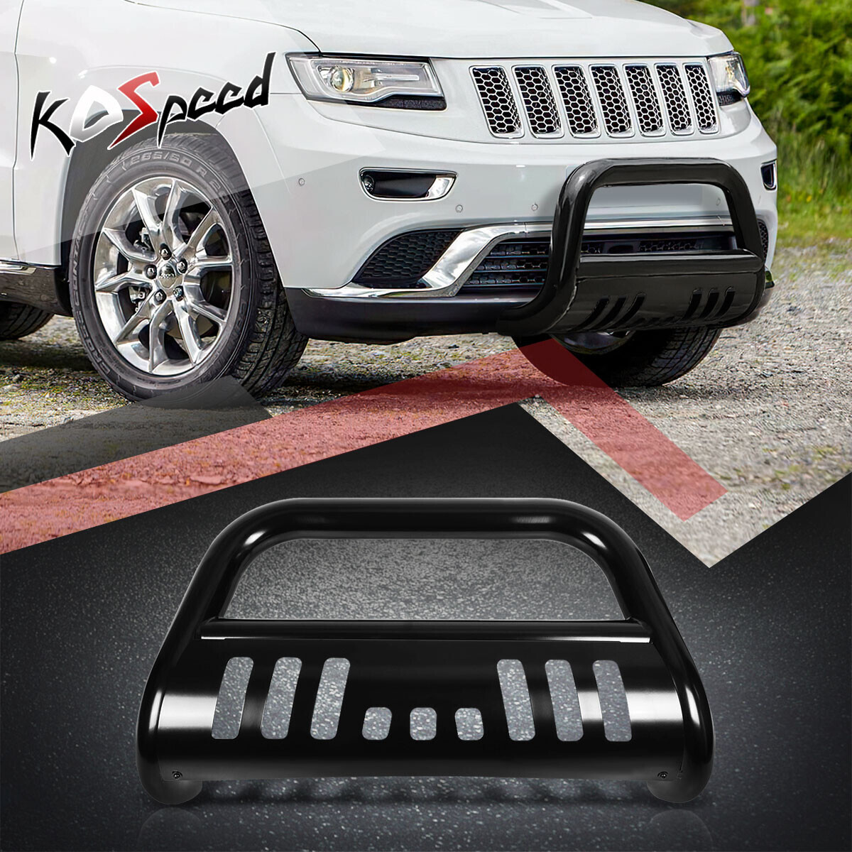 3" Tube Bull Bar Push Front Bumper Grille Guard for 11-16 Durango/Grand ...