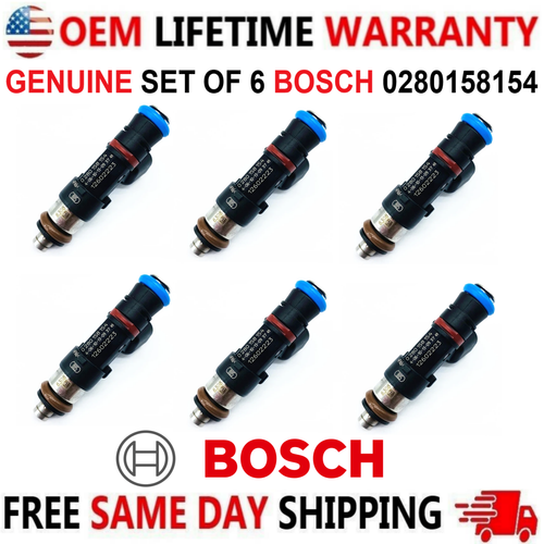 OEM BOSCH x6 Fuel Injectors For 2007-2010 Buick GMC Saturn 3.6L V6 ...