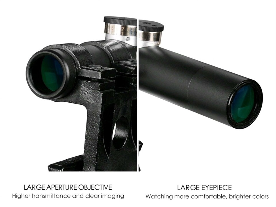 Mosin Nagant PU 3.5x20 Scope HD Shockproof Military Tactical Hunting ...