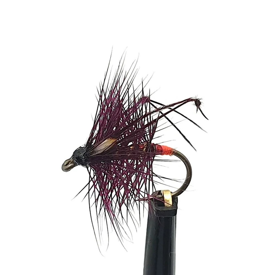 Erne Claret Hopper Trout Fly 12x Silverbrook Flies - Fly Fishing - Size 10/12/14 | eBay UK