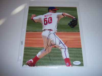 JAMIE MOYER PHILADELPHIA PHILLIES 2008 WS CHAMPS JSA/HOLO SIGNED 8X10 ...