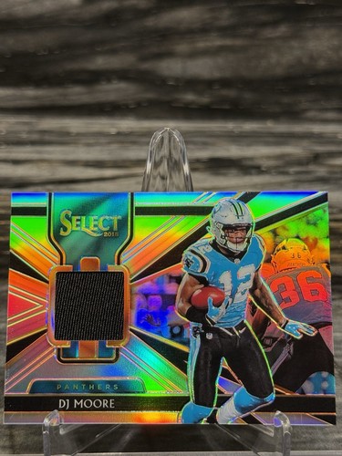 2018 Select Silver Prizm #12 DJ Moore Panthers RC Rookie GU Patch /199 ...