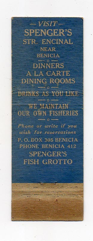Spenger's Fish Grotto Benecia CA Vintage Full Length Front Stike ...