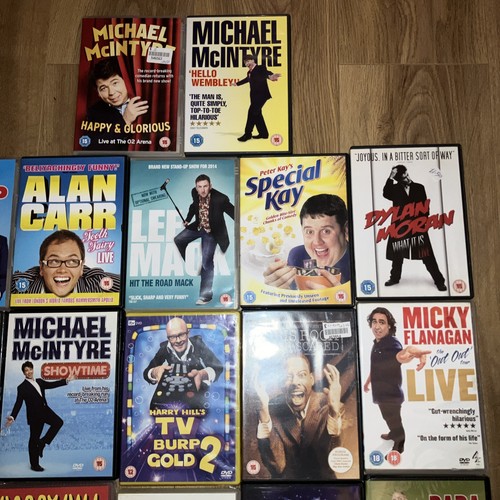 19 Stand-Up Comedy DVD Bundle, Peter Kay, Carr, Gervais, Lee Evans and ...
