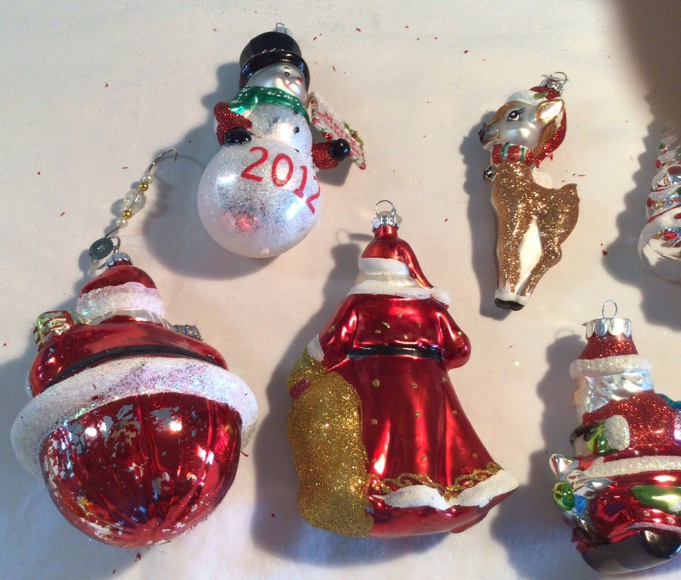 VTG RADCO CELEBRATION CHRISTMAS Blown Glass ORNAMENTS ASSORTED LOT | eBay