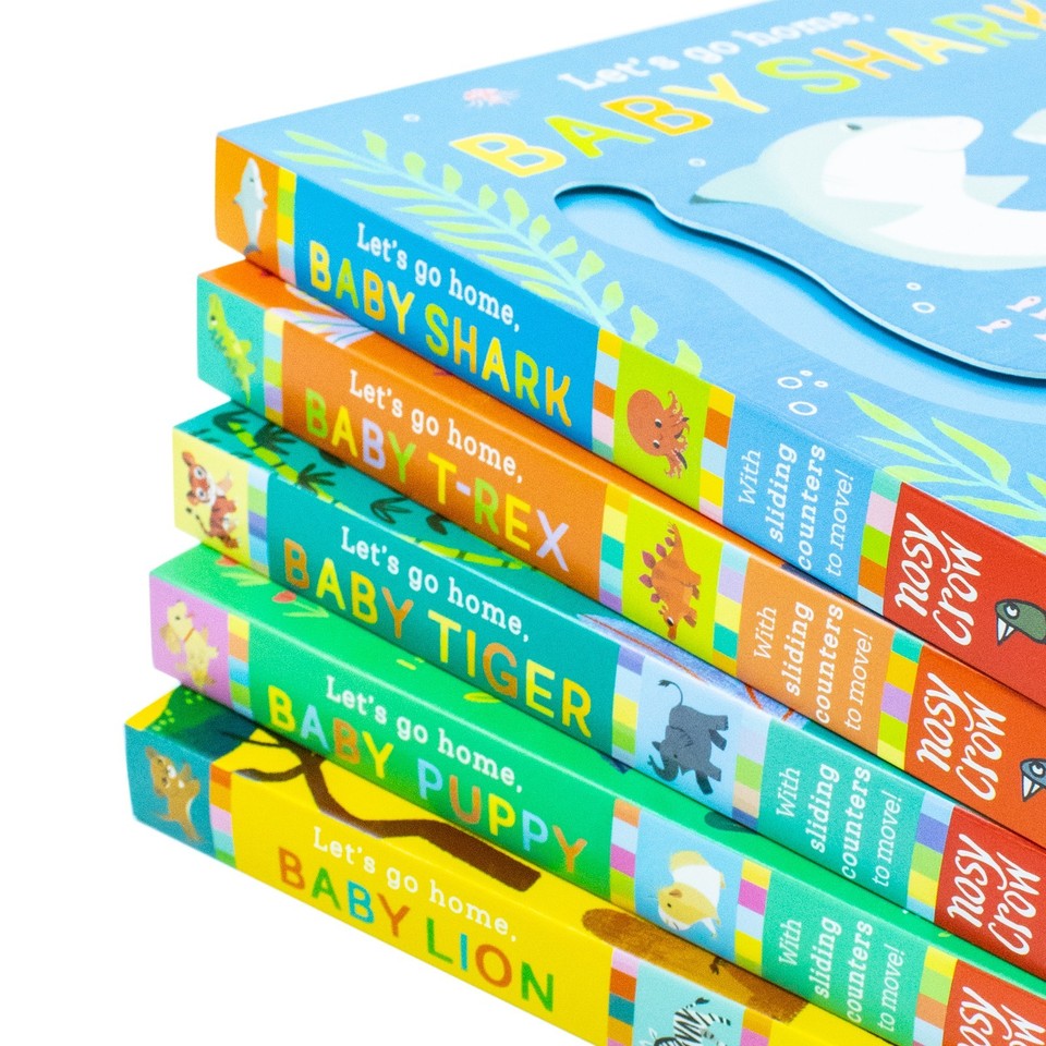 Let’s Go Home Series 5 Books Collection Set (Baby Shark, Baby T-Rex ...