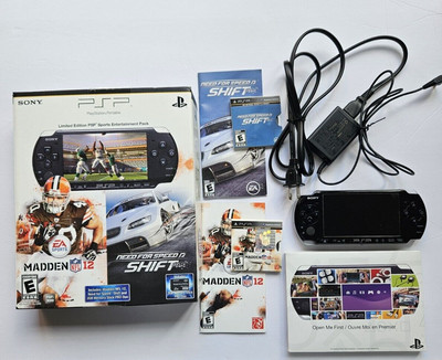 Limited Edition PSP Sports Entertainment Pack Madden NFL 12 Black PSP ...