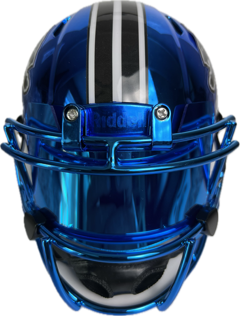 Detroit Lions Blue Chrome Edition Mini Helmet with Blue visor | eBay