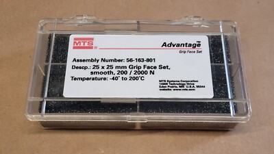 Set of 2 MTS 56-163-801 Smooth Grip Face 25x25mm 200/2000N V2A | eBay