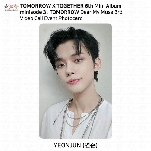 TXT minisode 3: TOMORROW Dear My Muse 3rd Video Call Fan Sign Event Photocard | eBay