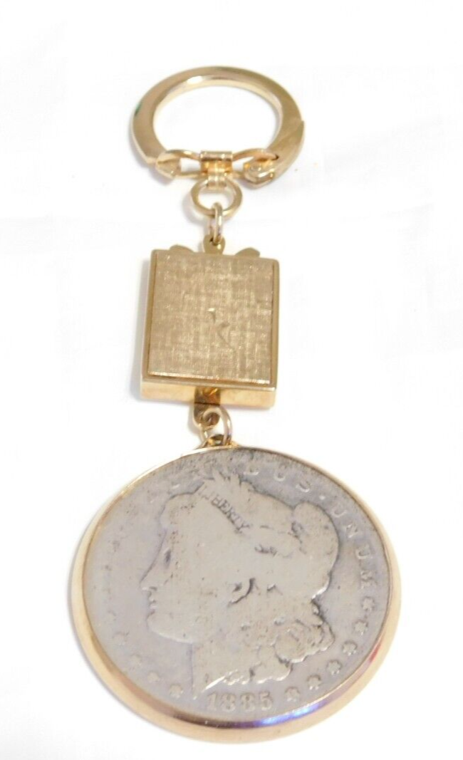 Swank 1885 Liberty Dollar Gold Plated Key Chain | eBay