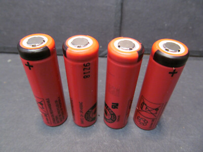 Lot of 4 pcs Sanyo UR14500AC 3.7V/4.2V 740mAh 14500 Lithium Li-Ion ...