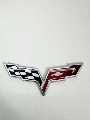 Chevrolet Corvette Flag Emblem Logo 7" PINS! | eBay