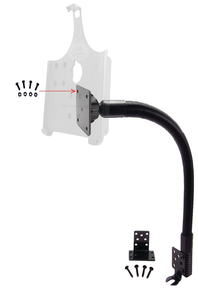 ICOM IC 703 706 7000 2800 CB Ham Radio AMPS Aluminum Seat Rail Floor ...