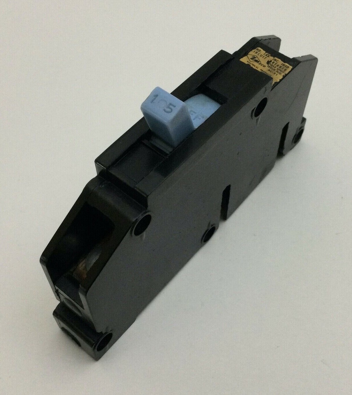 Zinsco Magnetrip T115 15 Amp 1 Pole Circuit Breaker Blue Handle Type T ...