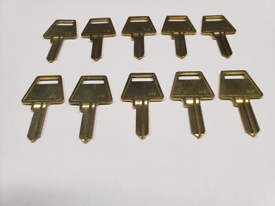 10 New Ilco 1045 Brass Key Blank AM6 5 Pin PTKB-1 * Discontinued Key ...