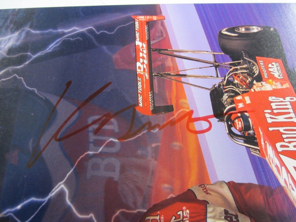 NHRA 96 Autographed Kenny Bernstein Bud King T/F Dragster Drag Racing ...