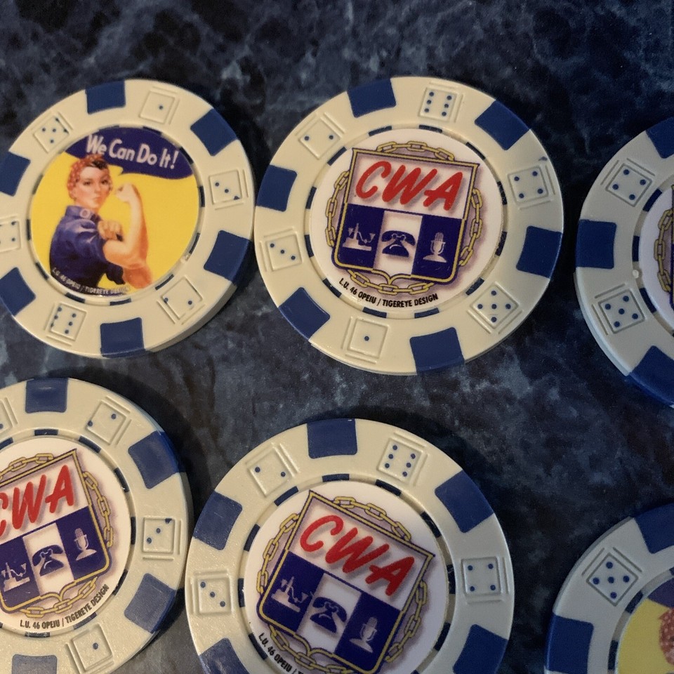 CWA Union Poker Chips (Set Of 25) | eBay