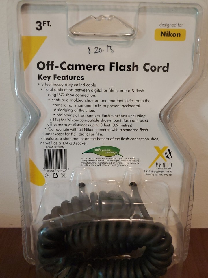 Nikon XTSCN Off Camera Flash Cord | eBay