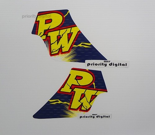 1996 Yamaha PW50 tank decals 96' graphics stickers minibike perforated ...