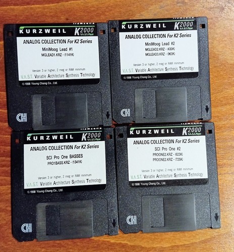 Kurzweil K2000, K2500, K2600 - 4 x floppydisk | eBay