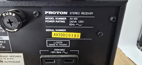 Proton AV-300 Stereo Receiver with Remote Bundle - Works Screen Issue ...