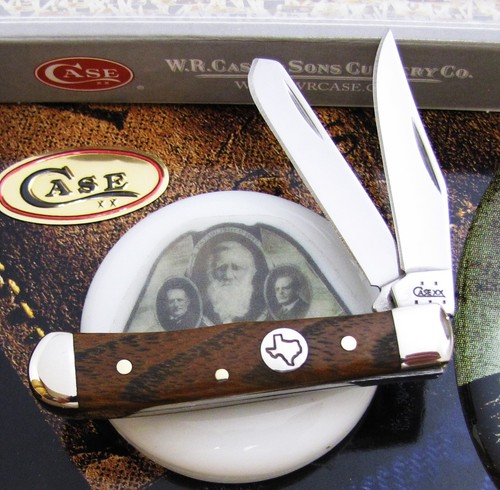 Case XX Texas Shield Tiny Trapper Knife 2005 SFO Bois D' Arc 1 of 250 Mint! NR | eBay