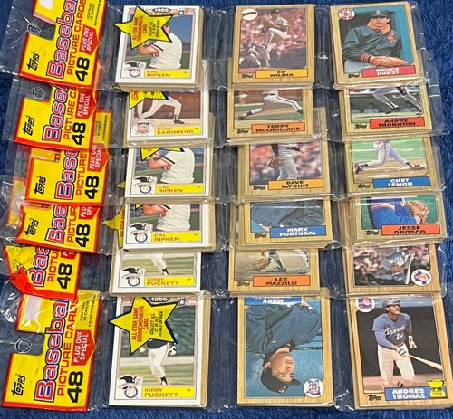 (6) 1987 Topps Factory Unopened/Sealed Baseball Rack Packs. | eBay