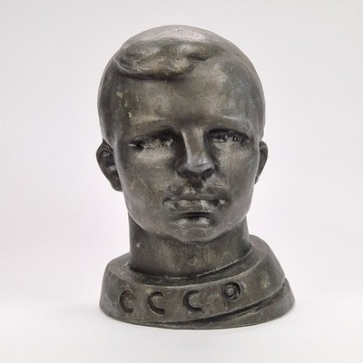 Vintage Soviet Bust Cosmonaut Yuri Gagarin First Man In Space USSR 1961 ...