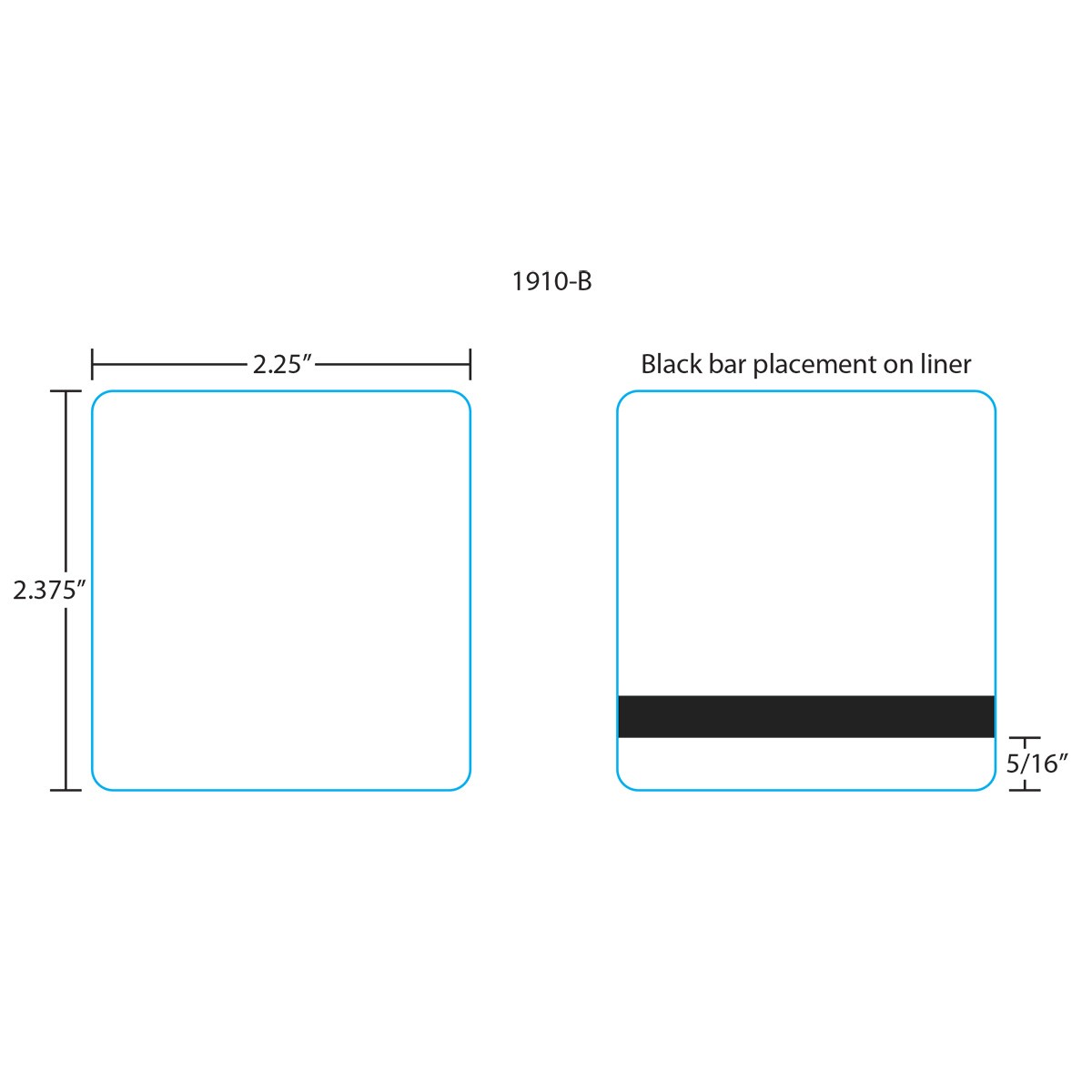 Hobart Labels 1910-B for Quantum/HLX/HTi 2.375" Blank, 16x, 1200 Labels ...