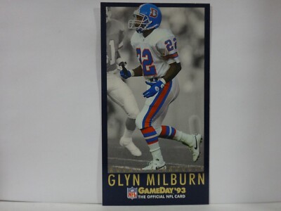 GLYN MILBURN 1993 GameDay Rookie Standouts Denver Broncos Football #9 ...