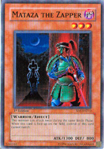 Mataza the Zapper - SD5-EN012 - Common - 1st Edition Moderately Played ...