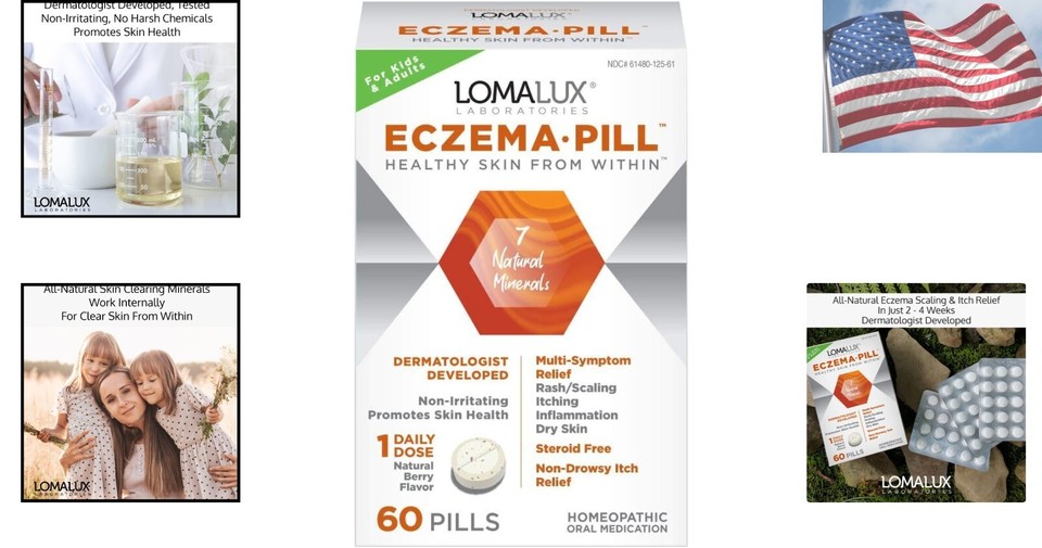 Eczema Relief Pill - Dermatologist Developed - Natural Minerals - 60 ...