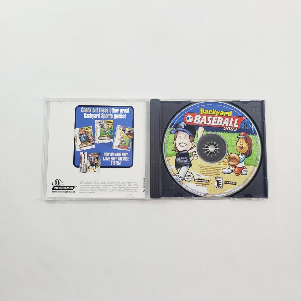 Backyard Baseball 2003 PC CD-ROM Windows Mac Video Game Mike Piazza ...