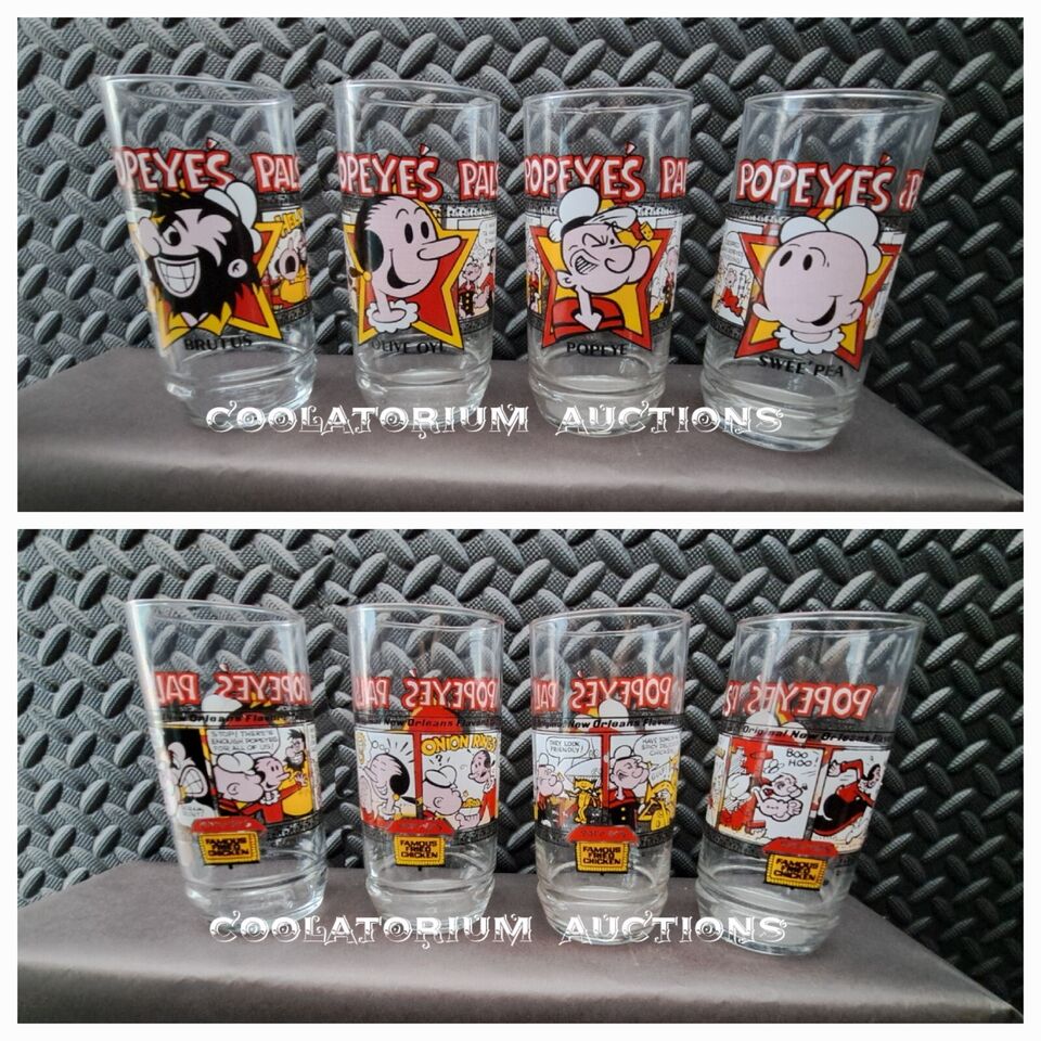 **Popeye's: Tenth Anniversary: Pepsi Pint Glasses: 1982, 1979 & 1978 ...