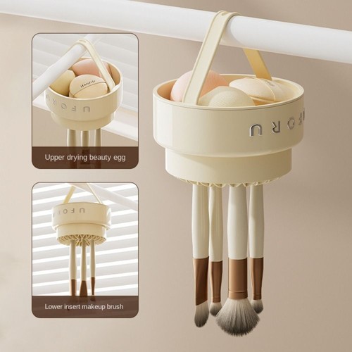 Detachable Makeup Brush Storage Bucket Dustproof Desktop Organizer Box ...