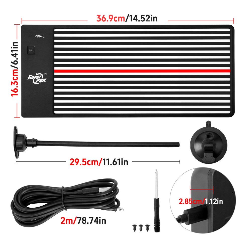 PDR 10Pcs Car Push Puller Rods Dent Removal Paintless Tools Repair ...