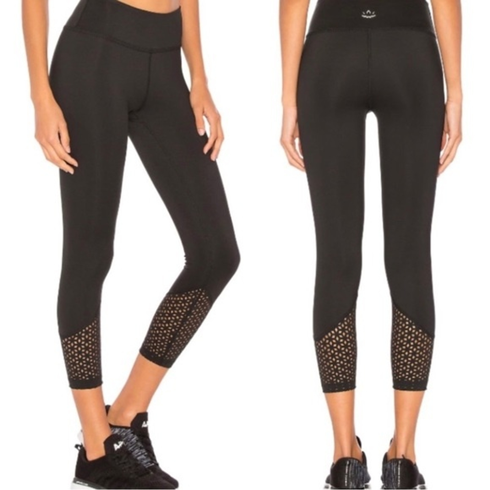 Beyond Yoga Black Perfect Angles Capri Laser Cut Hem … - Gem