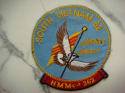 USMC HEAVY HELICOPTER HMM-362 ARCHIE'S ANGELS, VIETNAM WAR PATCH | eBay
