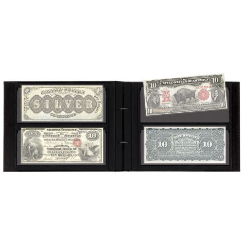 Currency Album For Large Banknotes Collection 8 Pages 32 US Bill ...